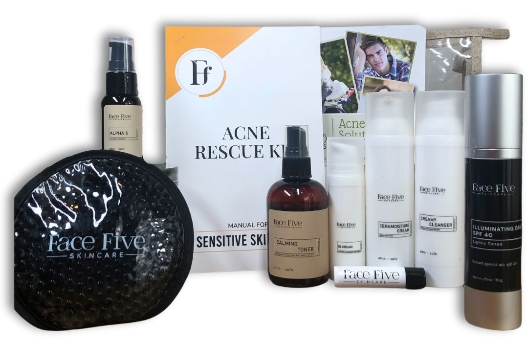 Acne Rescue Starting Kit - Sensitive Skin Type - Face Five Skincare